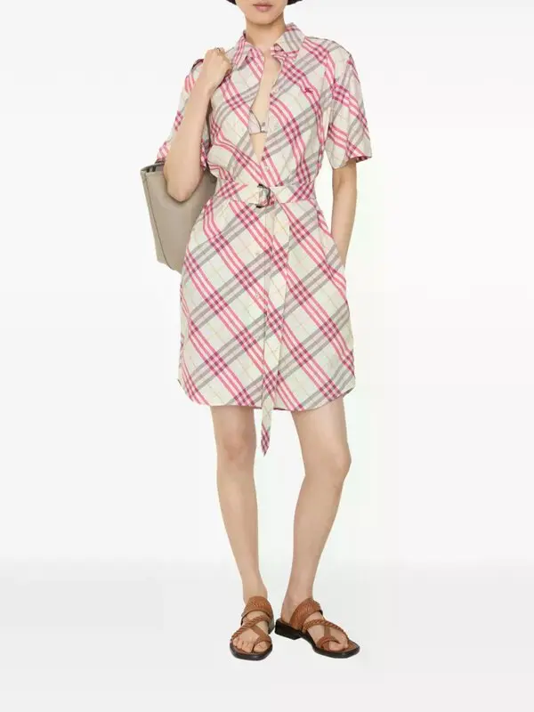Burberry Check Cotton Shirt Dress