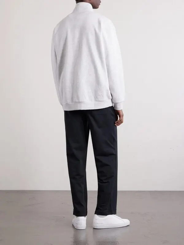 Lululemon Steady State Cotton-blend Jersey Half-zip Sweatshirt