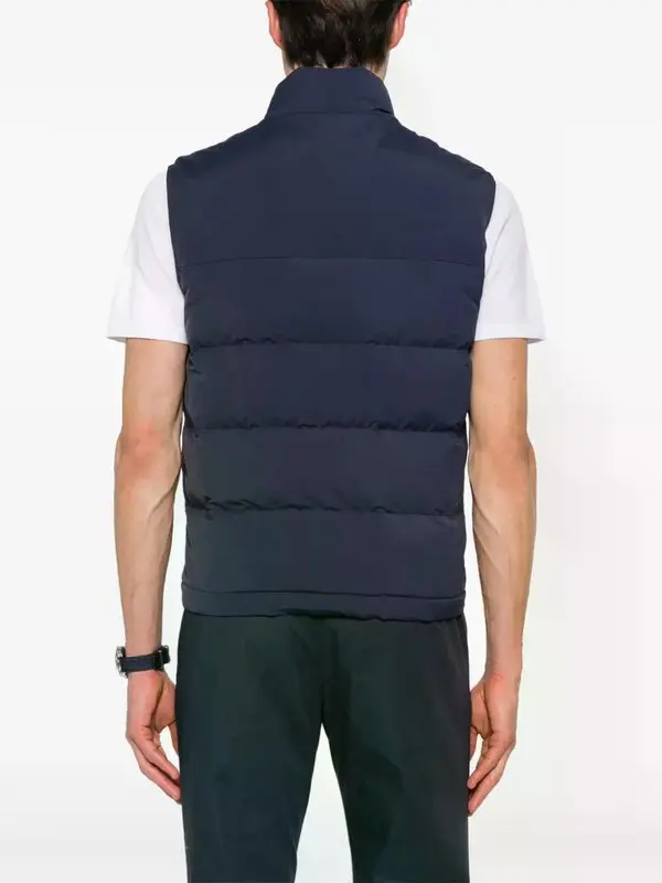 Eleventy Quilted Gilet - Blue
