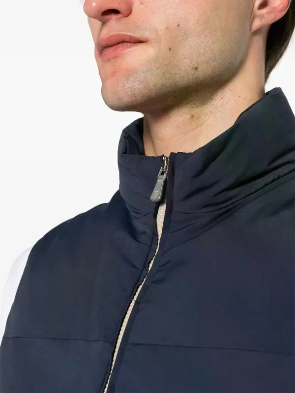 Eleventy Quilted Gilet - Blue