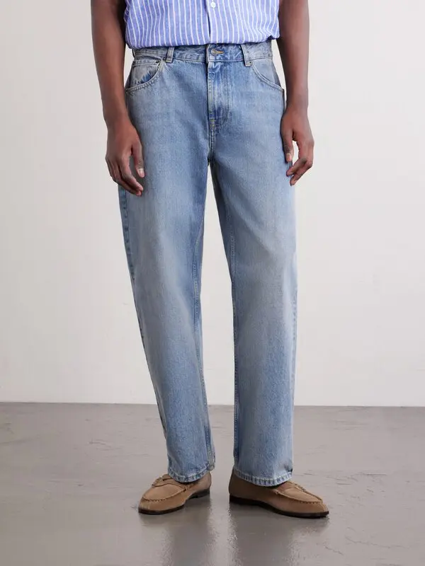 CORRIDOR Straight-leg Organic Cotton Jeans - Blue