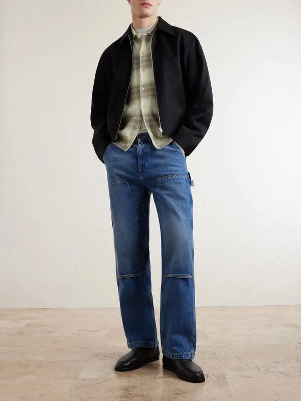 CORRIDOR Straight-leg Double-knee Jeans - Blue
