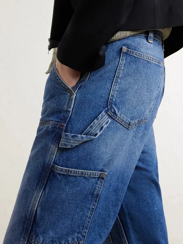 CORRIDOR Straight-leg Double-knee Jeans - Blue