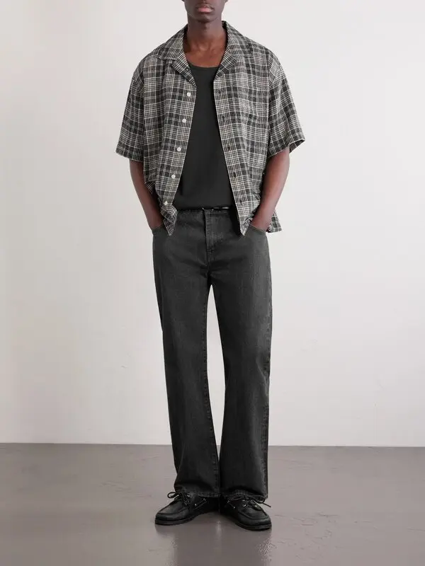 CORRIDOR Straight-leg Organic Jeans - Black