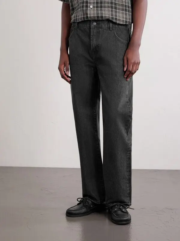 CORRIDOR Straight-leg Organic Jeans - Black