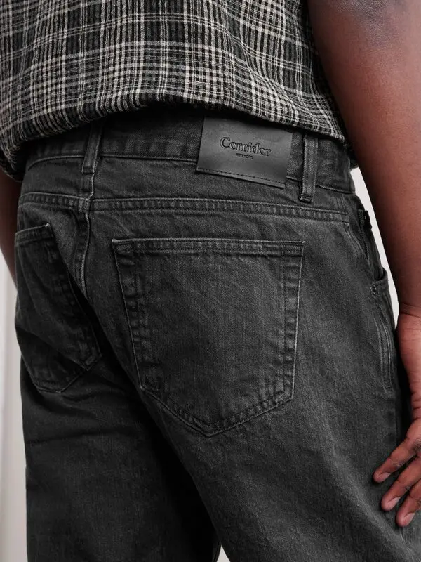 CORRIDOR Straight-leg Organic Jeans - Black