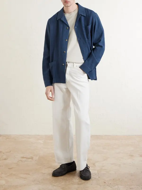 De Bonne Facture Linen And Wool-blend Jacket