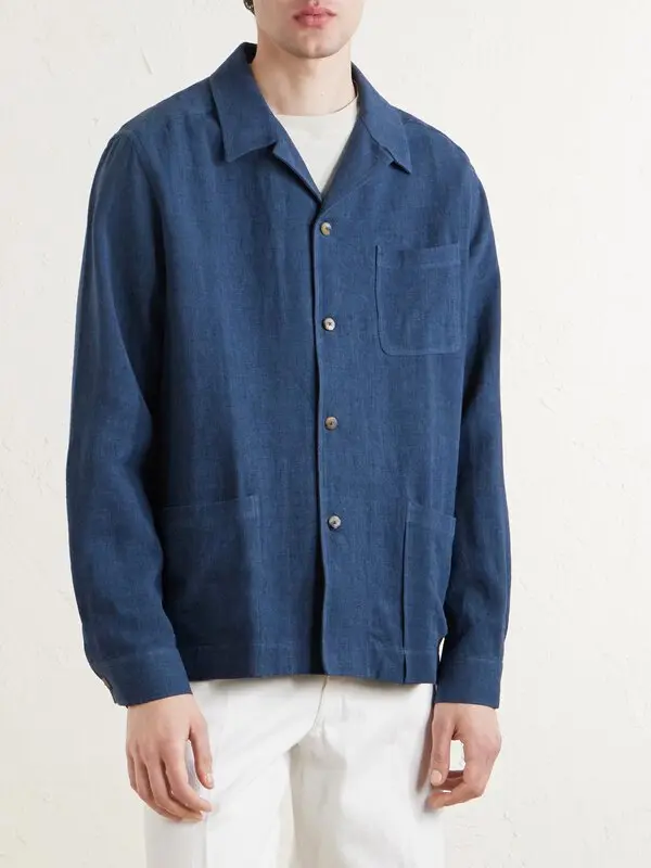 De Bonne Facture Linen And Wool-blend Jacket