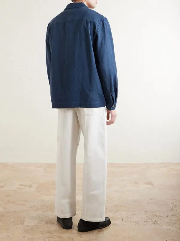 De Bonne Facture Linen And Wool-blend Jacket