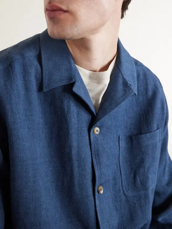De Bonne Facture Linen And Wool-blend Jacket