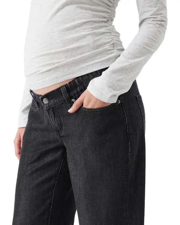 RIPE MATERNITY Billie Elastic Waist Wide Leg Jean