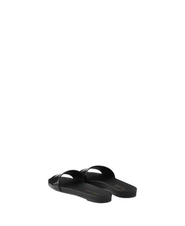Prada Patent Leather Slides - Black