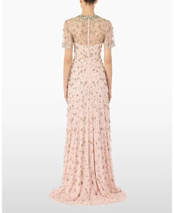 Jenny Packham Ambiance Beaded Maxi Gown - Sugar