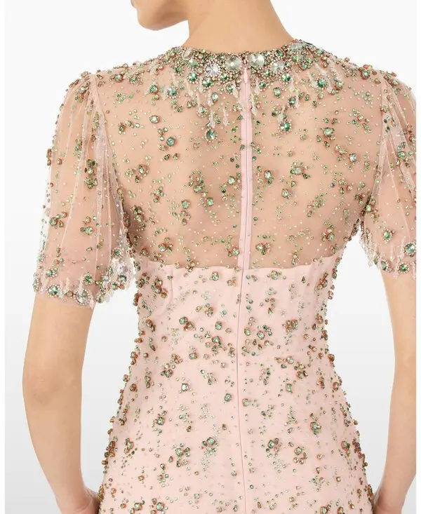 Jenny Packham Ambiance Beaded Maxi Gown - Sugar