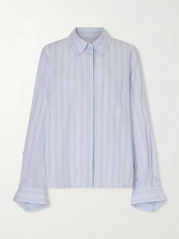 TWP Boyfriend Striped Cotton Shirt