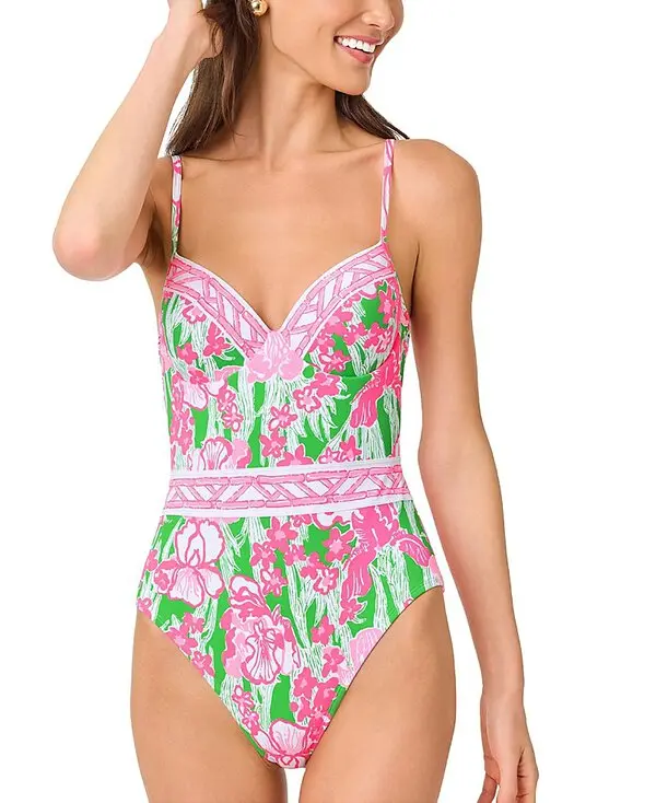 Lilly Pulitzer® Palma One Piece - Putting Green Hannah