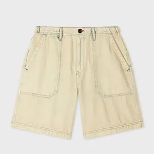 Paul Smith Bleach-wash Denim Shorts - White