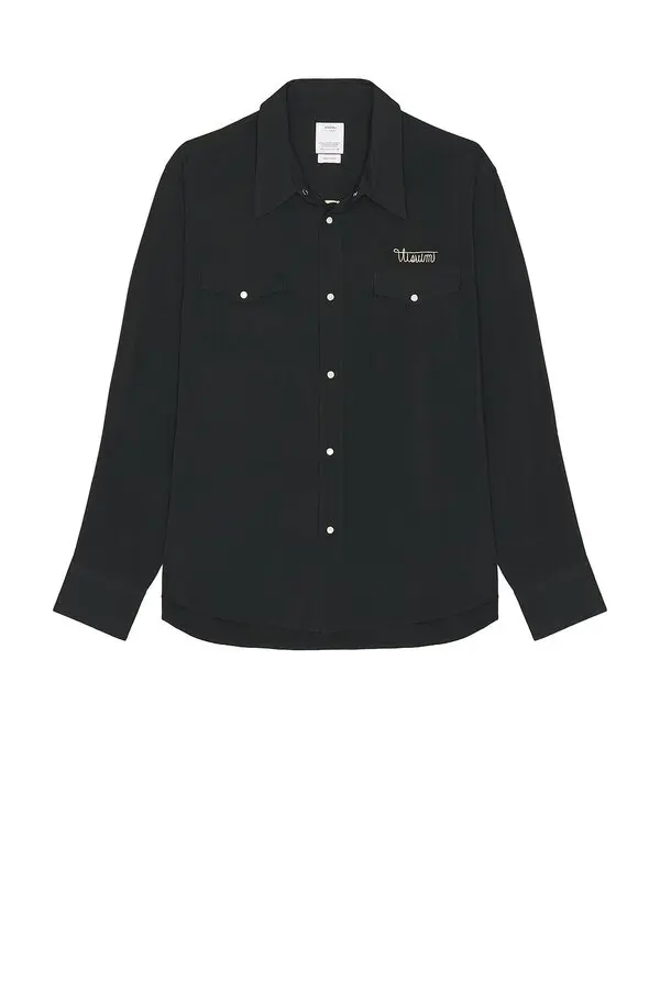 Visvim Four Corners Long Sleeve Shirt - Black