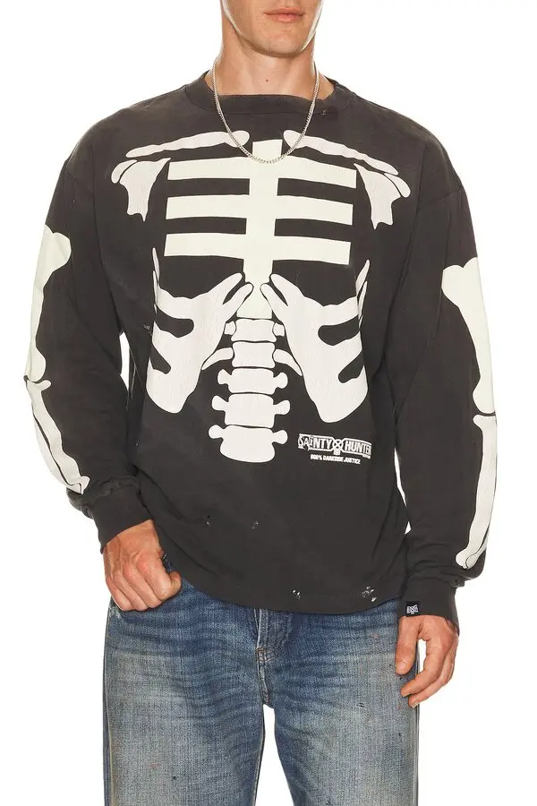 SAINT MXXXXXX Bone X Bounty Hunter Long Sleeve Tee