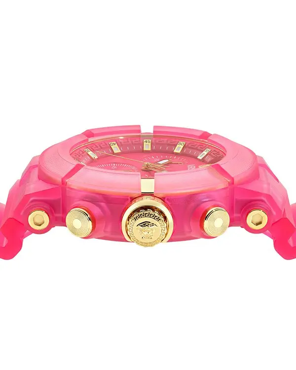 Versace Real Active Chronograph, 45mm - Pink