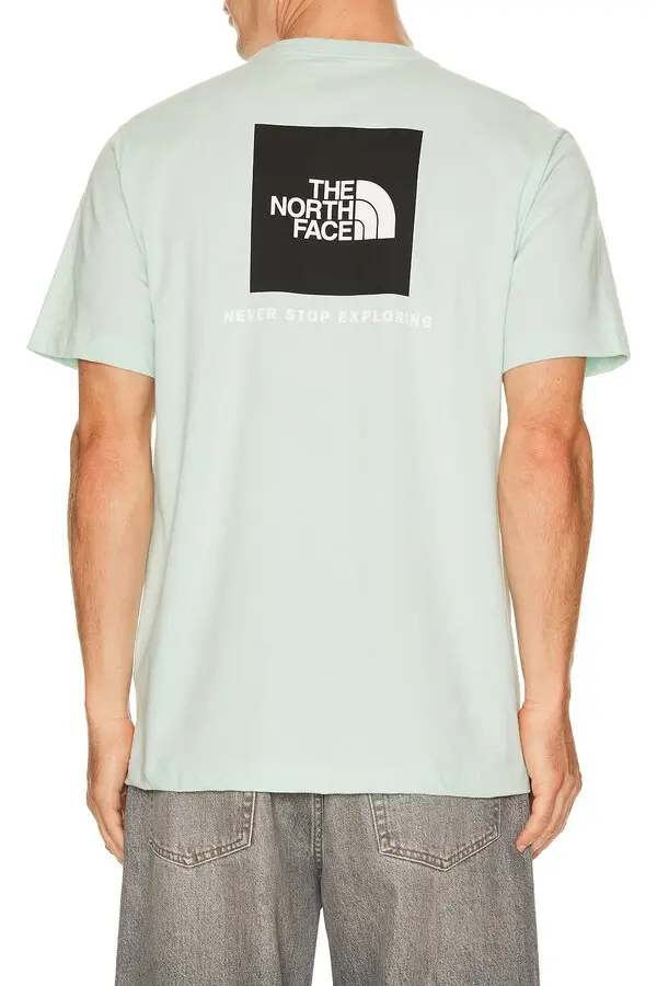 The North Face Evolution Box Nse Regular Short Sleeve Tee In Mint - Opal Frost