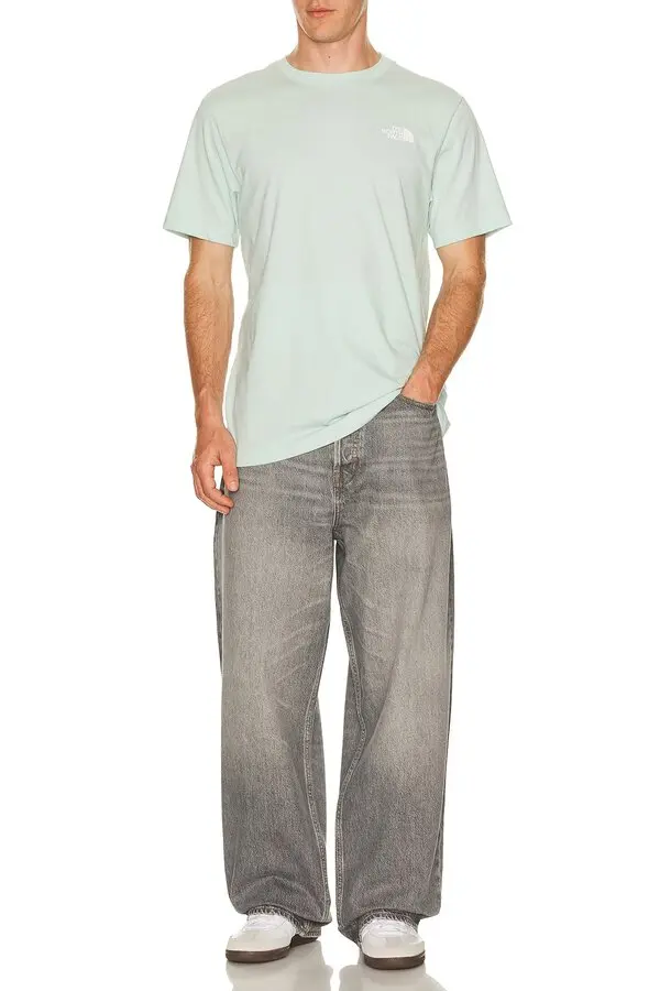The North Face Evolution Box Nse Regular Short Sleeve Tee In Mint - Opal Frost