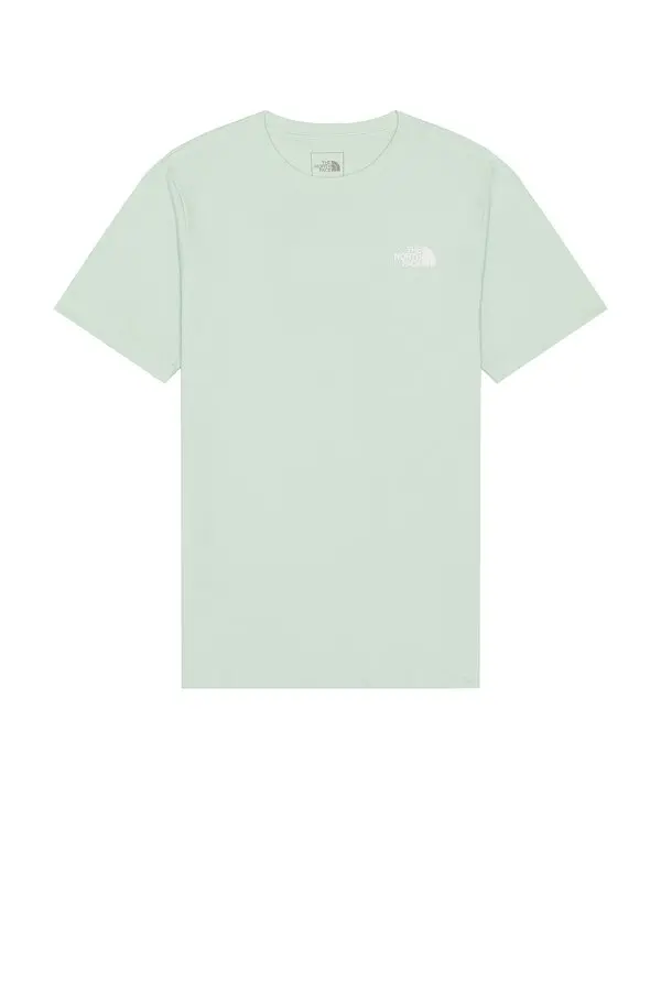 The North Face Evolution Box Nse Regular Short Sleeve Tee In Mint - Opal Frost