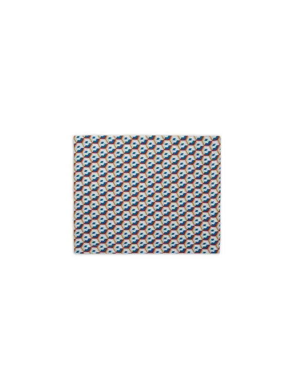 La DoubleJ Placemats, Set Of 2 14" X 18 - Cubi Blue