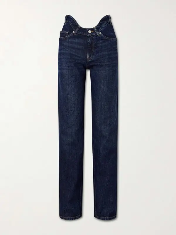 JEAN PAUL GAULTIER High-rise Straight-leg Jeans - Blue