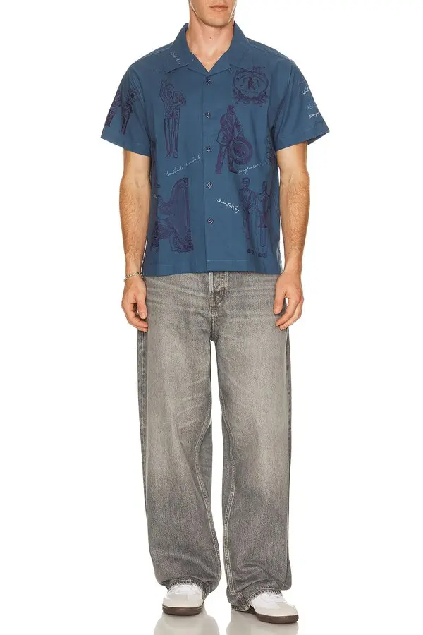 SAMUEL ZELIG Orchestra Camp Shirt In Blue