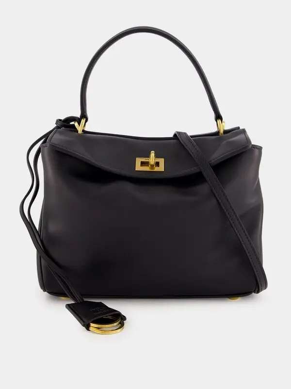 Balenciaga Calfskin Rodeo Mini Handbag - Black