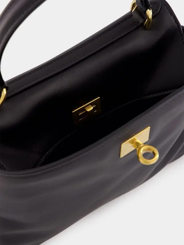 Balenciaga Calfskin Rodeo Mini Handbag - Black