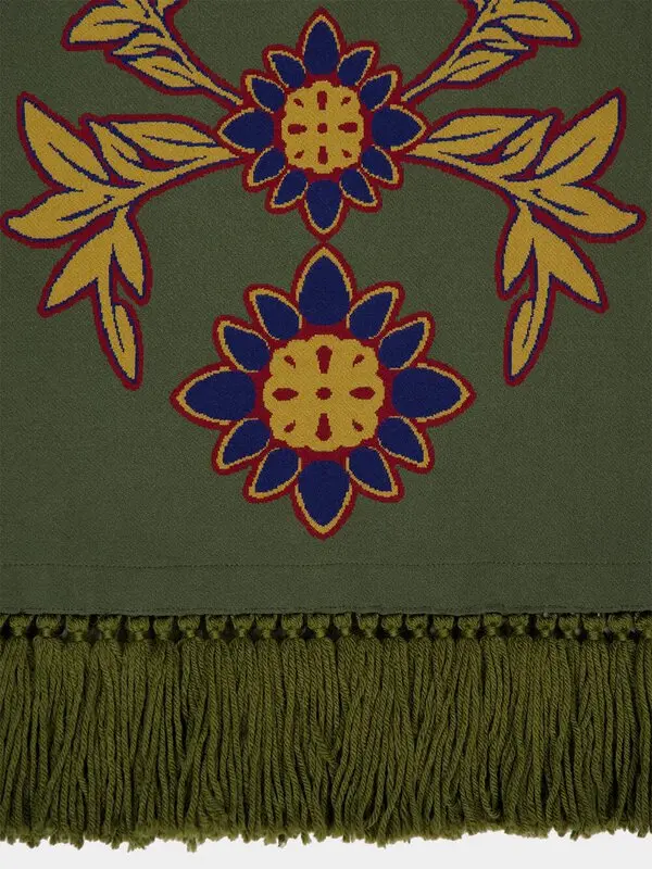 PAULA Jacquard Sweater With Fringes