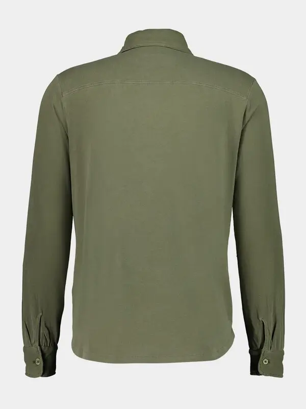 Majestic Filatures Army Herman Long-sleeved Shirt - Green