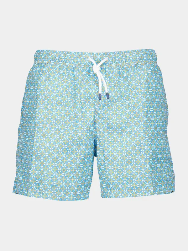 Fedeli Madeira Sustainable Swim Trunks - Blue