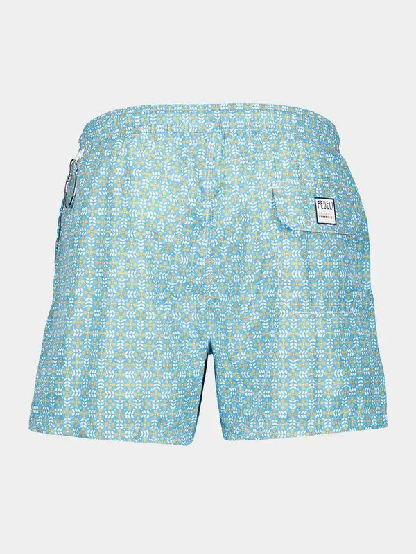 Fedeli Madeira Sustainable Swim Trunks - Blue