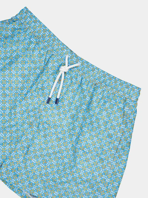 Fedeli Madeira Sustainable Swim Trunks - Blue