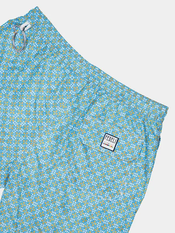 Fedeli Madeira Sustainable Swim Trunks - Blue