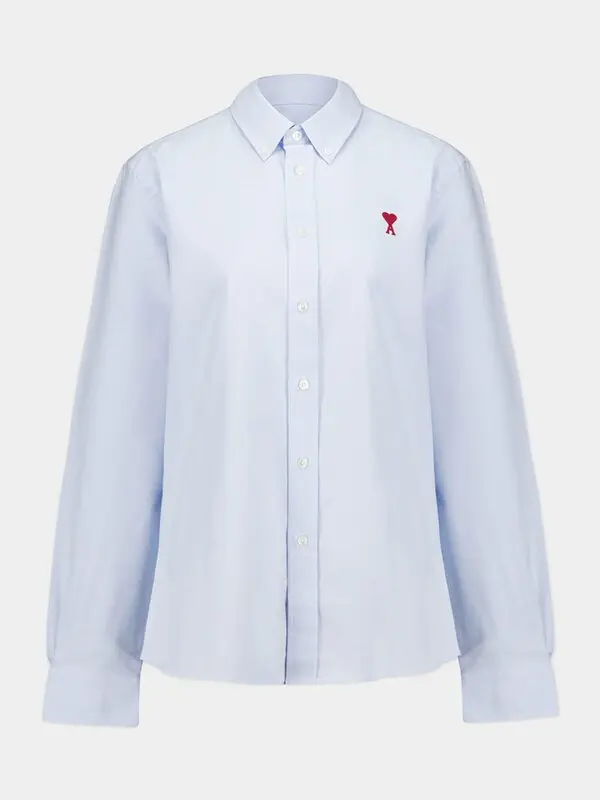 AMI Paris De Coeur Button-down Shirt - Blue