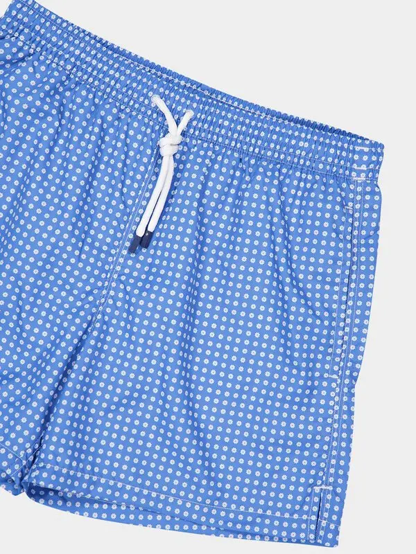 Fedeli Dotted Swim Trunks - Blue