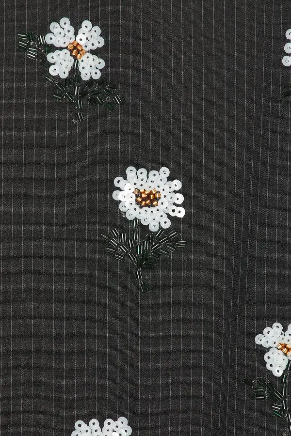 HONOR THE GIFT Flowers Beaded Pant - Black