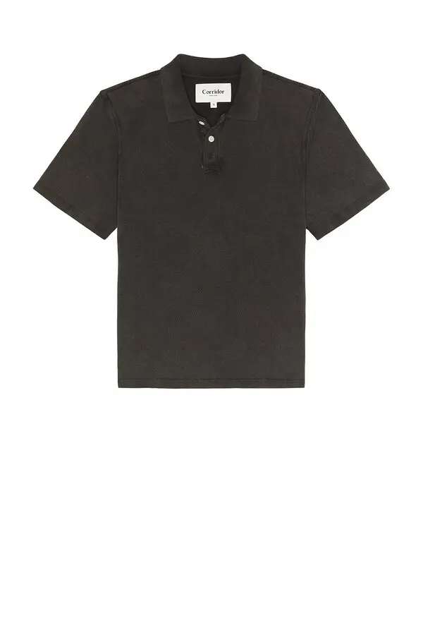 CORRIDOR Pique Polo - Black