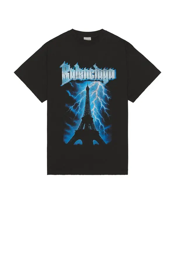 Balenciaga Oversized T-shirt - Black