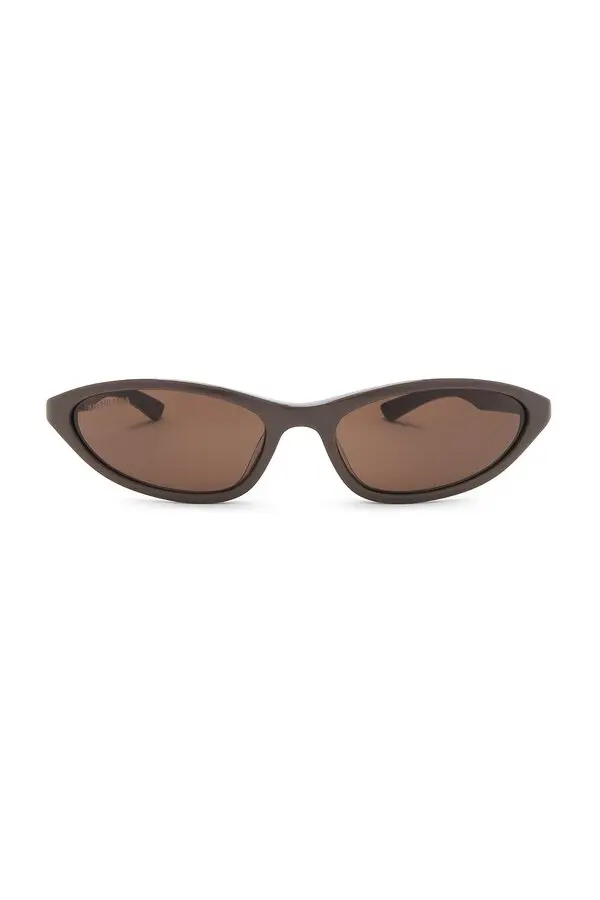Balenciaga Neo Oval 2.0 Sunglasses - Brown