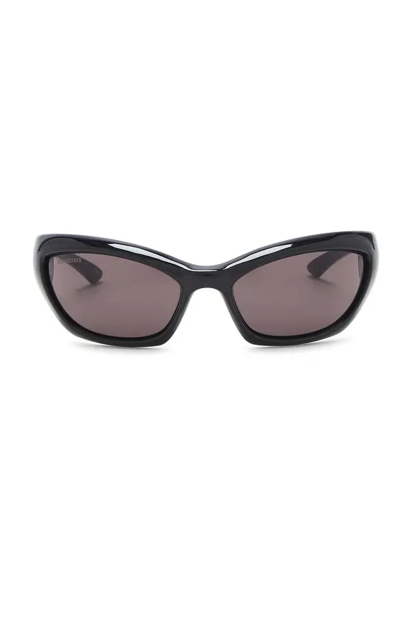 Balenciaga Racer Geometrical Sunglasses - Black