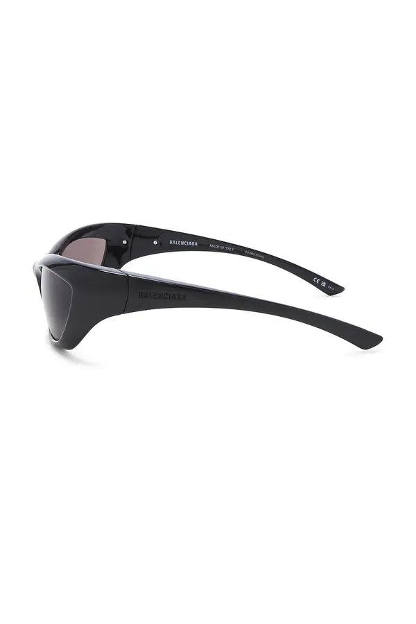 Balenciaga Racer Geometrical Sunglasses - Black