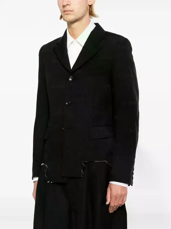 Comme Des Garçons Asymmetric-hem Blazer