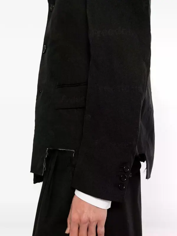 Comme Des Garçons Asymmetric-hem Blazer