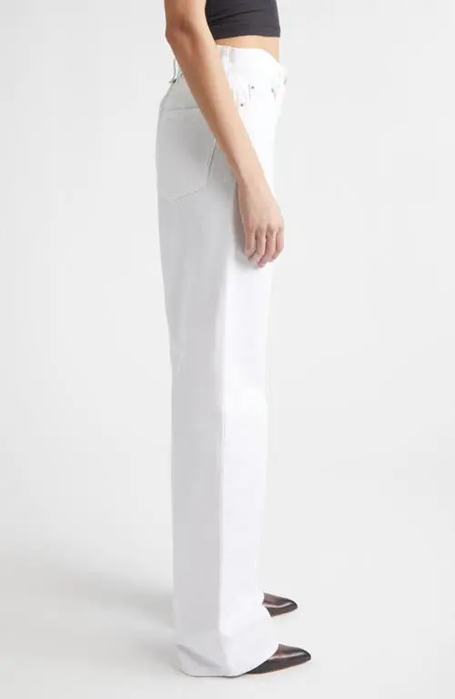 JULIE KEGELS Baggy Rigid Denim Jeans - White