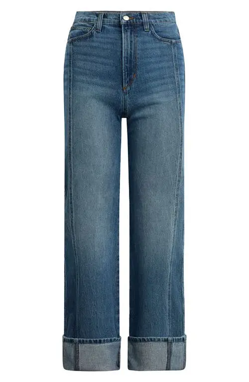 Joe's Jeans The Margot Cuffed High Waist Straight Leg Jeans - Tome
